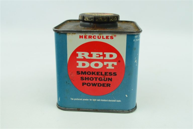 Vintage Hercules Red Dot Smokeless Shotgun Powder Lithographed Tin Pop ...