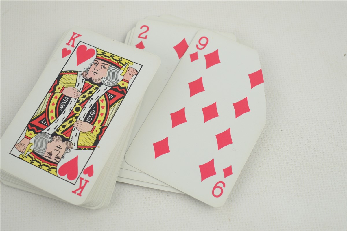 Vintage c. 1930s Dual Deck Playing Card Set KEM w/ Bakelite Case #558 VG