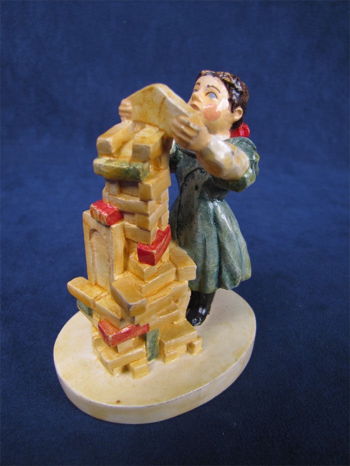 Sebastian Miniatures LE Building Days Girl Figure #6261