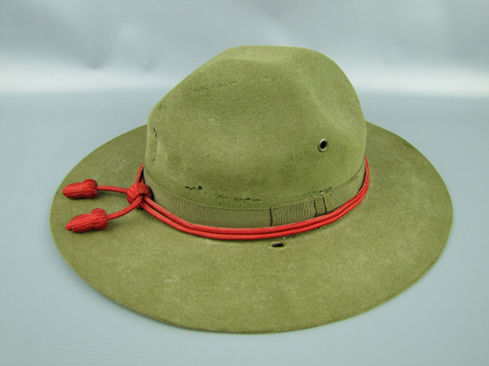 Vintage GW Alexander Boy Scout Campaign Hat w/ Red Cord NRA Member 6-7/8