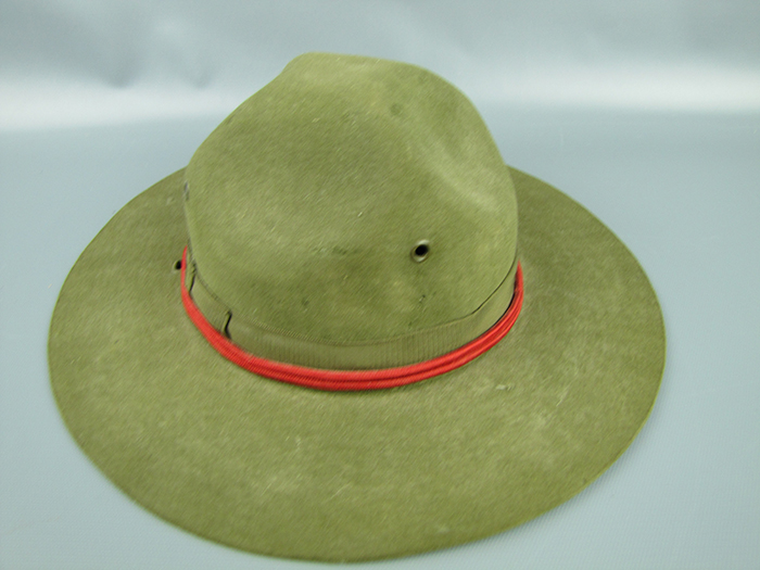 Vintage GW Alexander Boy Scout Campaign Hat w/ Red Cord NRA Member 6-7/8