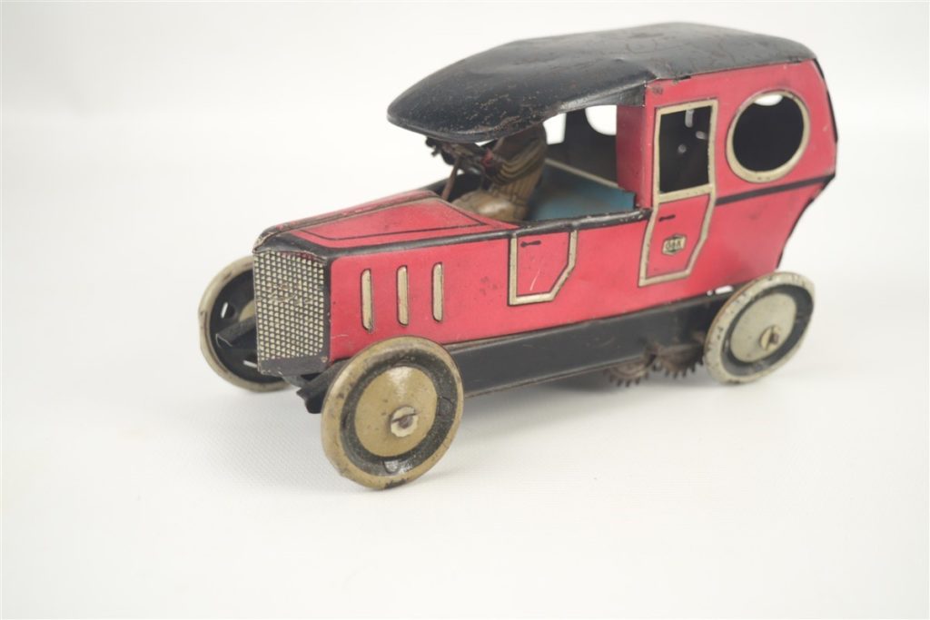 Vintage Tin Toy Car 1920s Greppert & Kelch Gundka Limousine Germany 6.5"