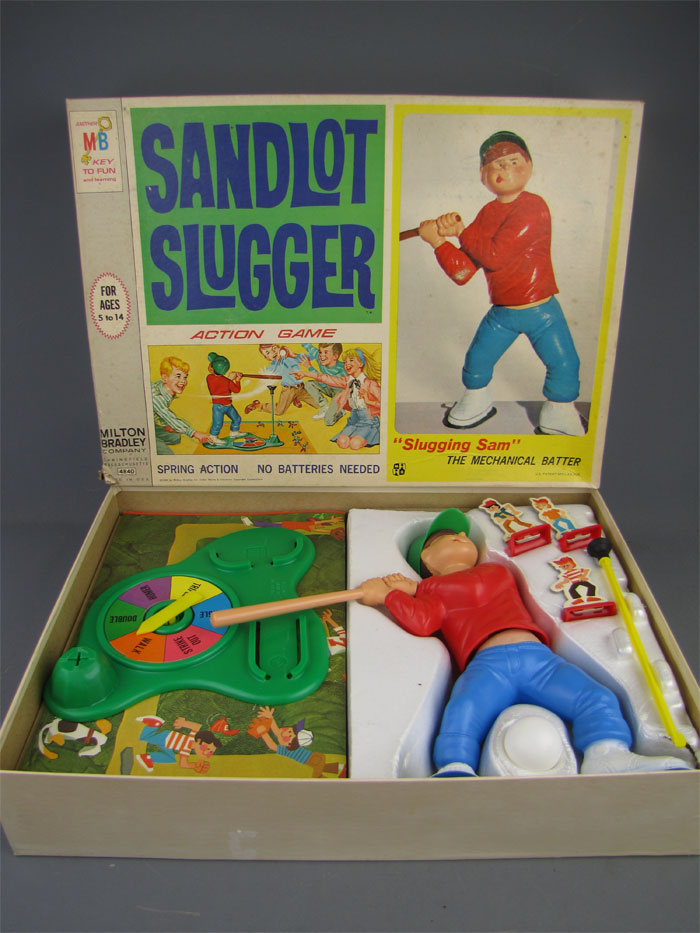 Vintage 1968 Milton Bradley Sandlot Slugger Baseball Game VG w/ Box ...